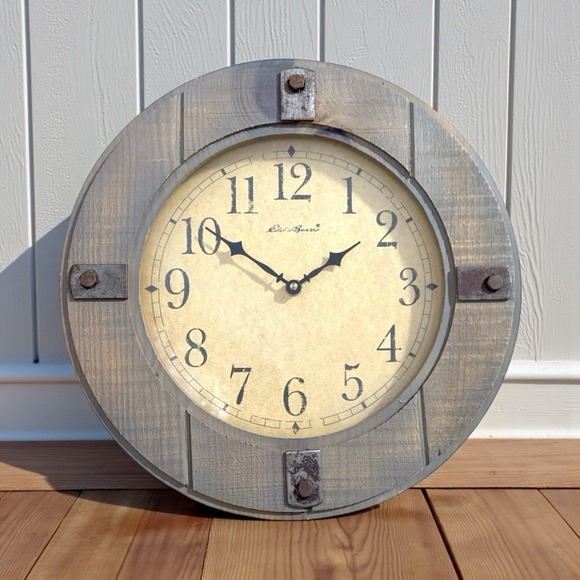 Eddie Bauer | Wall Decor | Vintage 98s Eddie Bauer Round Wall Clock ...
